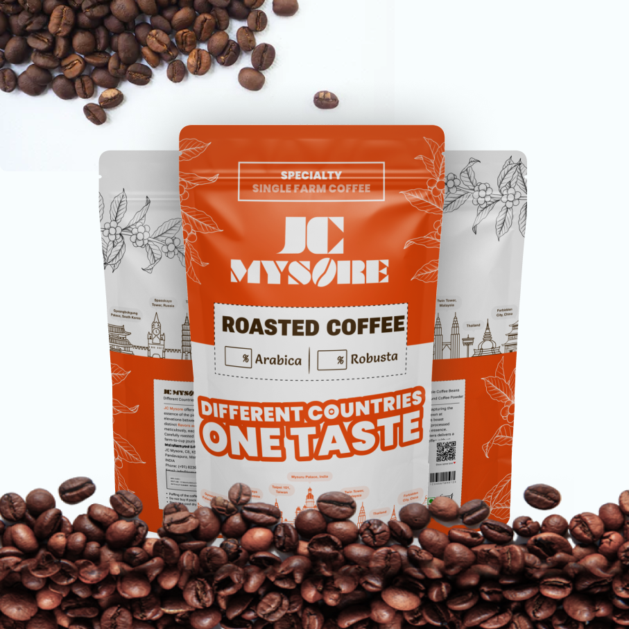 JC Mysore Specialty Roasted Coffee Beans | Arabica | Robusta – JC Mysore